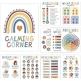 Amazon.com: Whaline 12 Sheets Calming Corner Classroom Posters Boho ...