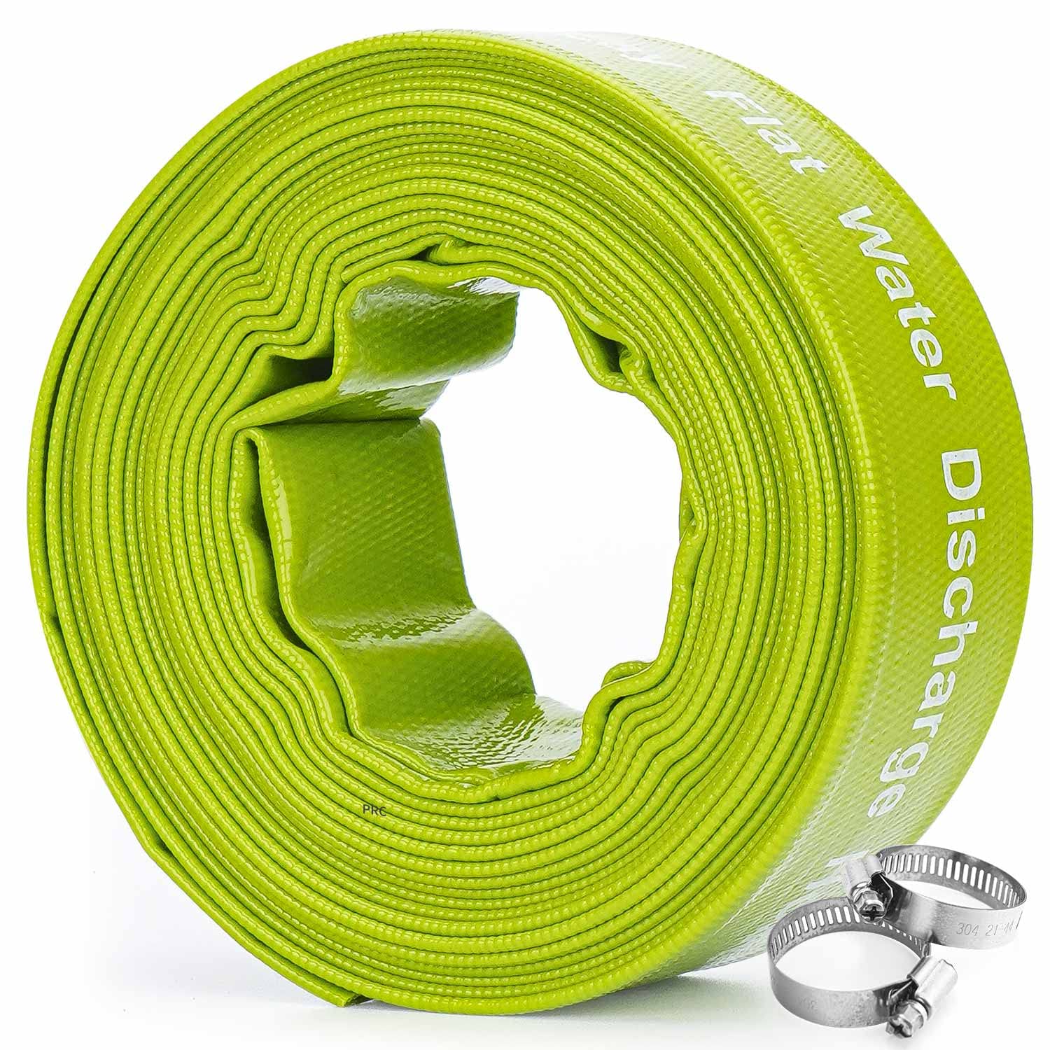 Green Expert 1-1/2" ID PVC Lay Flat Hose Sump Pump Discharge Accessory ...