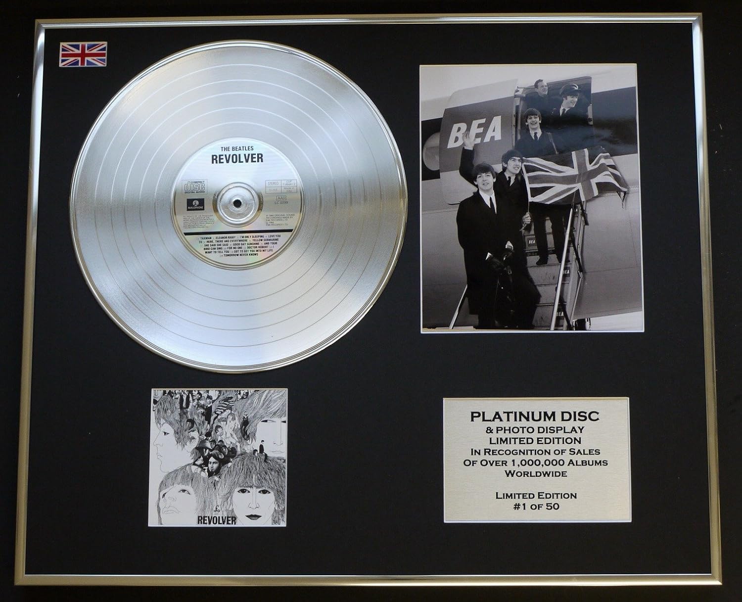 THE BEATLES/CD PLATINUM DISC & PHOTO DISPLAY/LIMITED EDITION/”REVOLVER ...