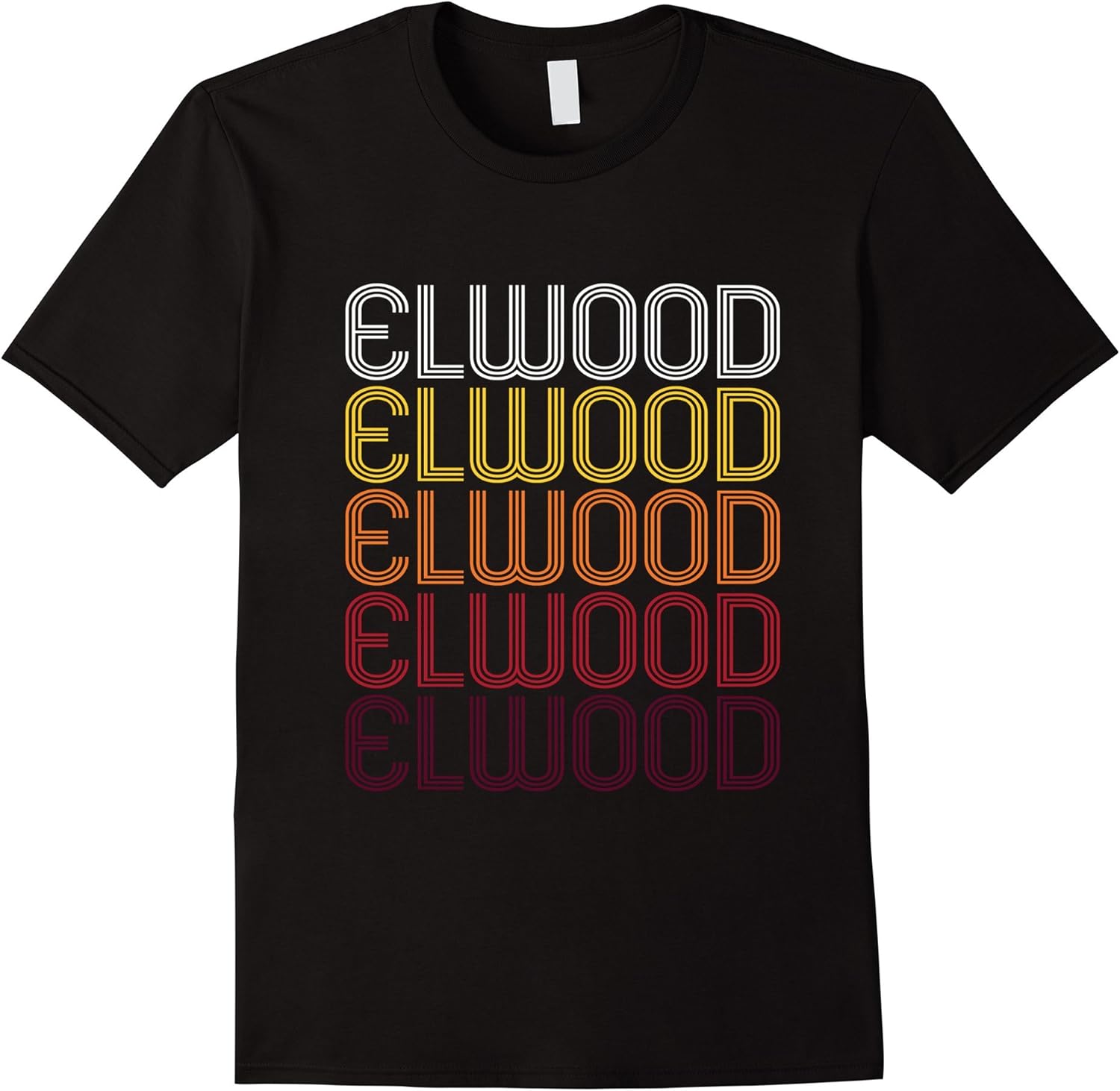 Amazon.com: Elwood, IL | Vintage Style Illinois T-shirt: Clothing