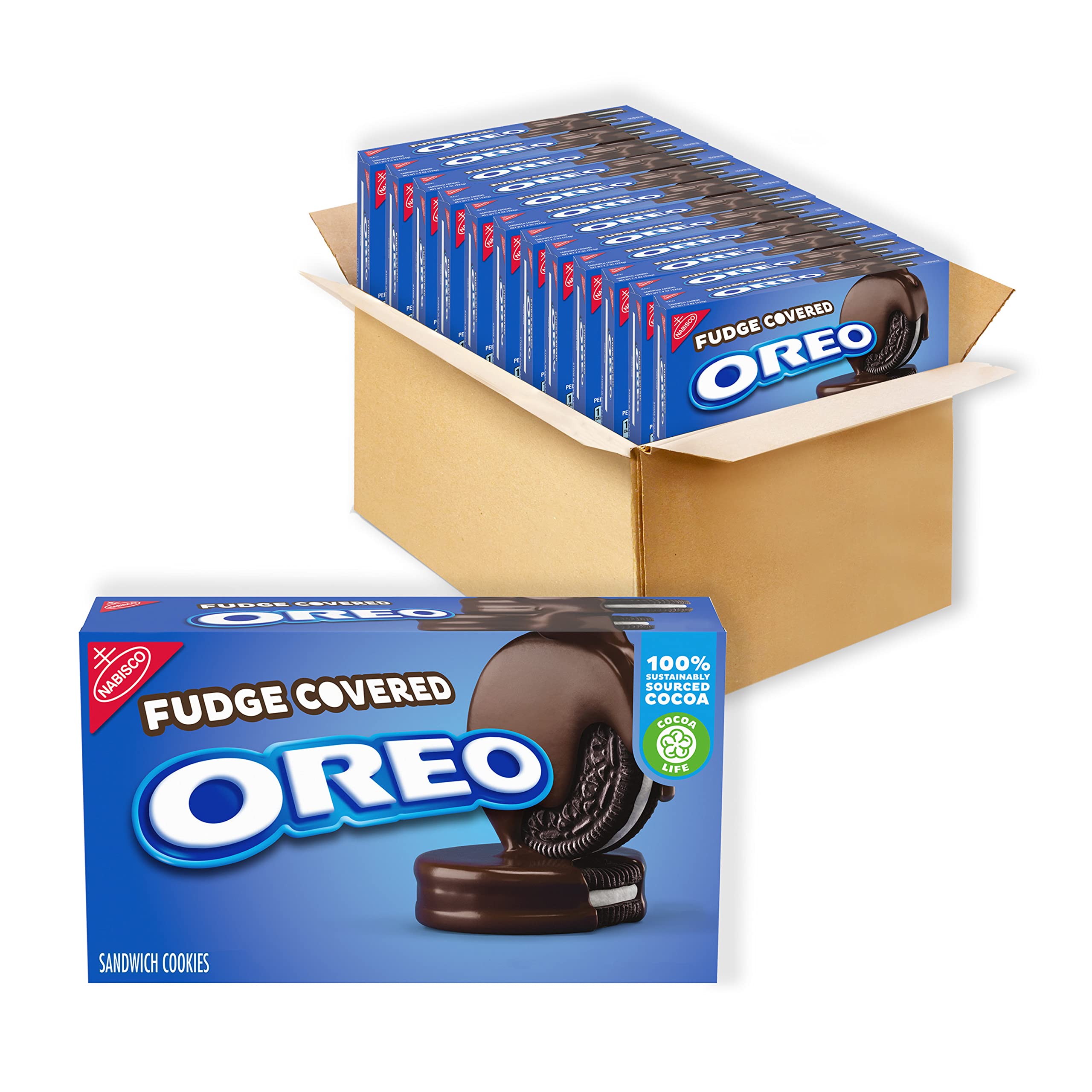 Mua OREO Fudge Covered Chocolate Sandwich Cookies, Original Flavor, 12 ...