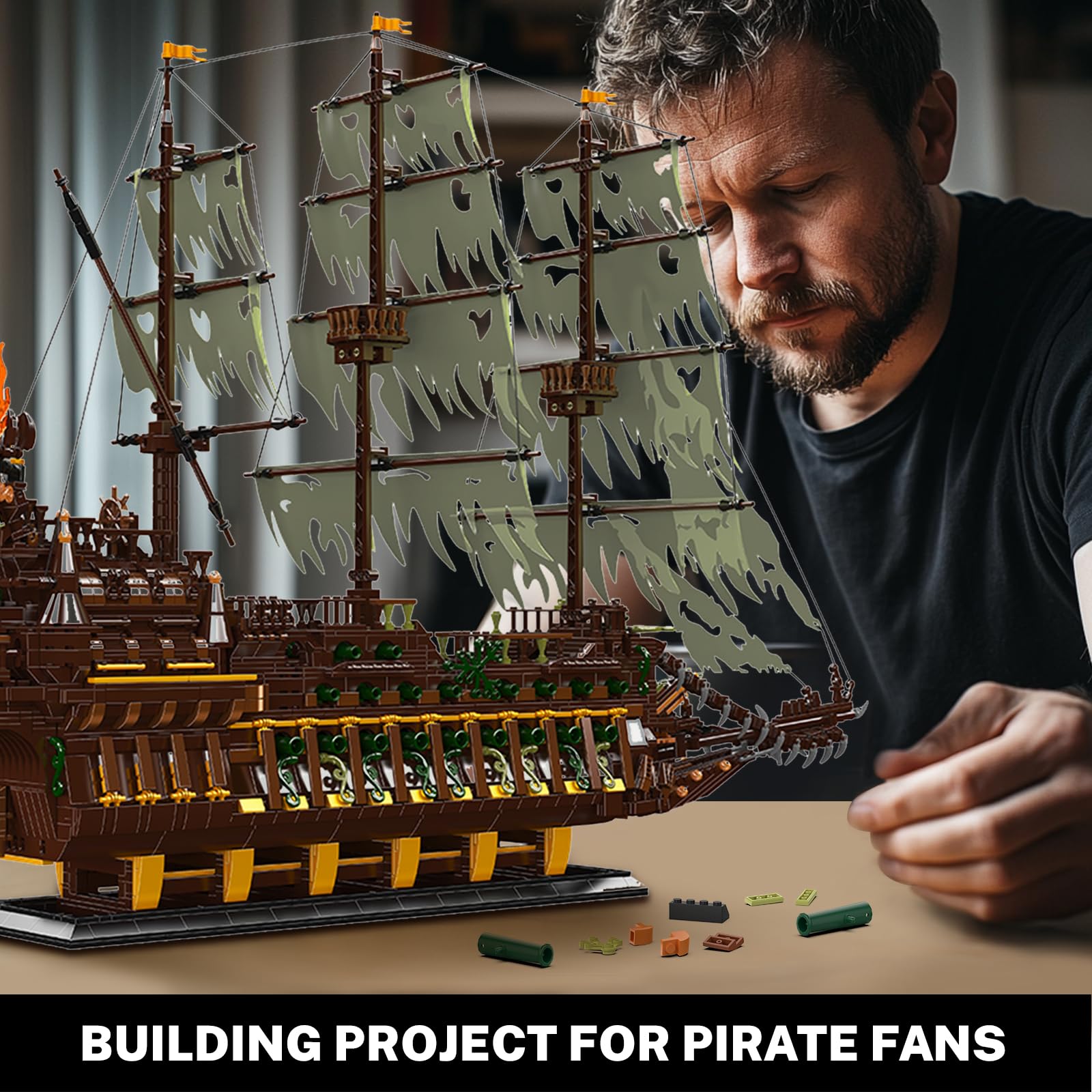 Mua JMBricklayer Pirate Ship Building Sets for Adults 40101 - Large MOC ...