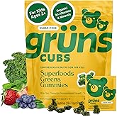 Amazon.com: Gruns Adult Sugar-Free Super Greens Gummies, Superfood ...
