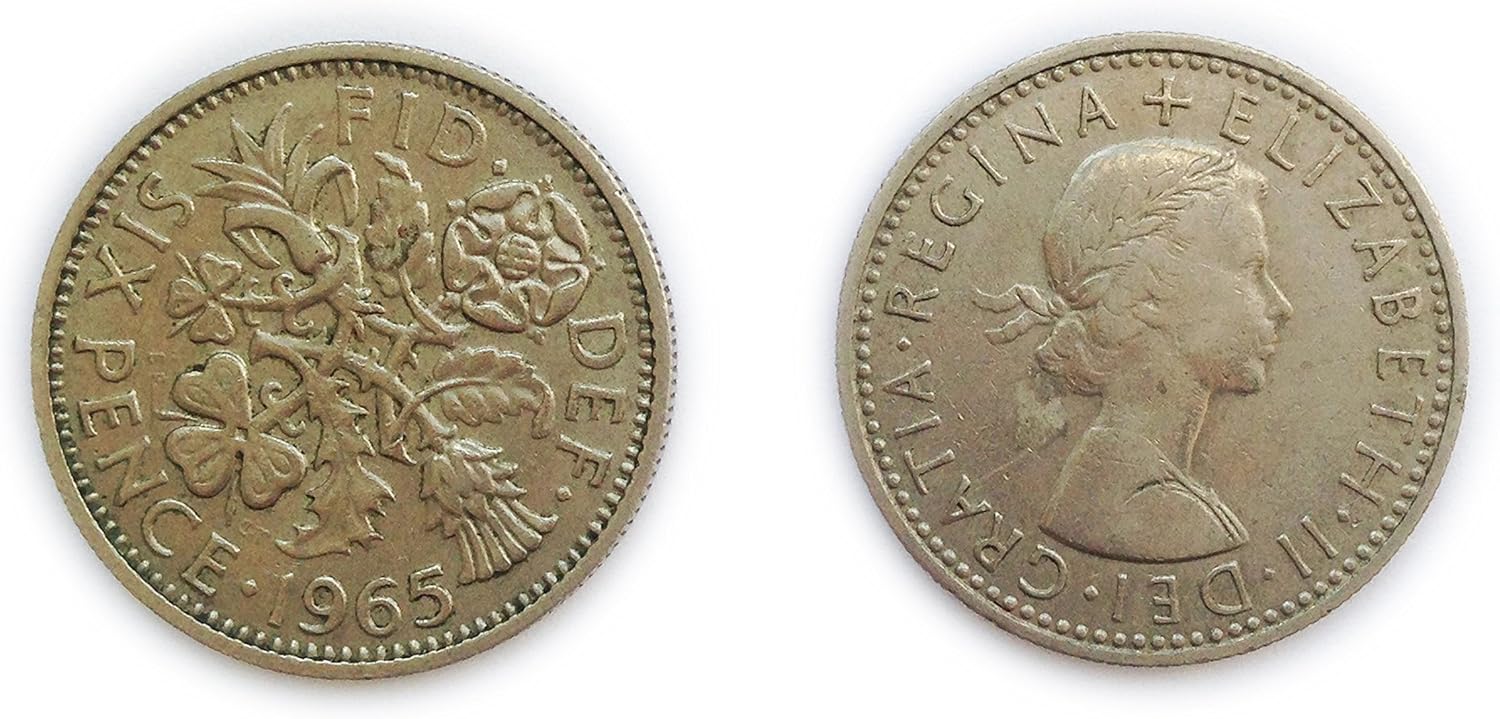 Coins for collectors - Circulated British 1965 Sixpence / Six pence 6p ...