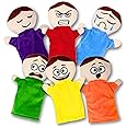 Amazon.com: 4E's Novelty Feeling Hand Puppets for Kids with 6 Emotions ...