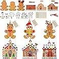 Amazon.com: 36 Sets Christmas DIY Art Craft Kits Gingerbread Men and ...