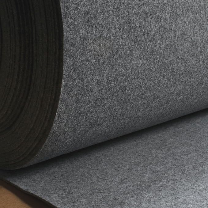 Stoff Polyester Filz hellgrau meliert stabil 4 mm dick Bastelfilz 100 ...