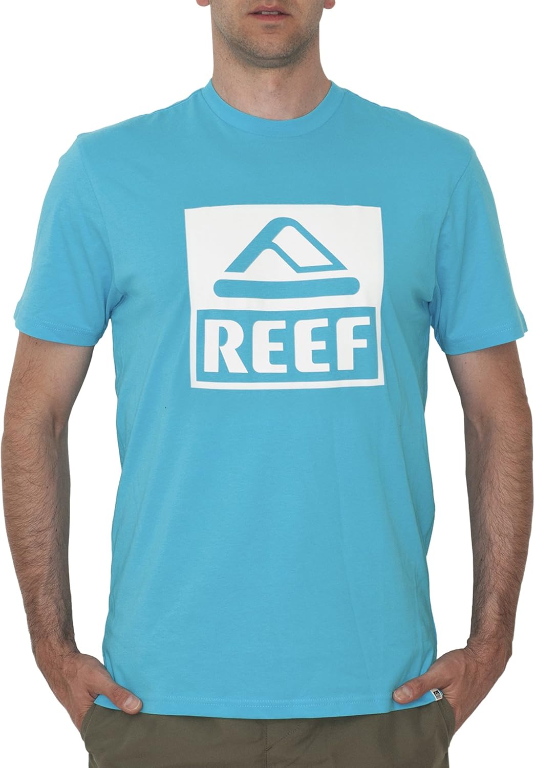 Reef_Apparel Reef Logo tee Big Camiseta, Turquesa (Light Blue Lib ...