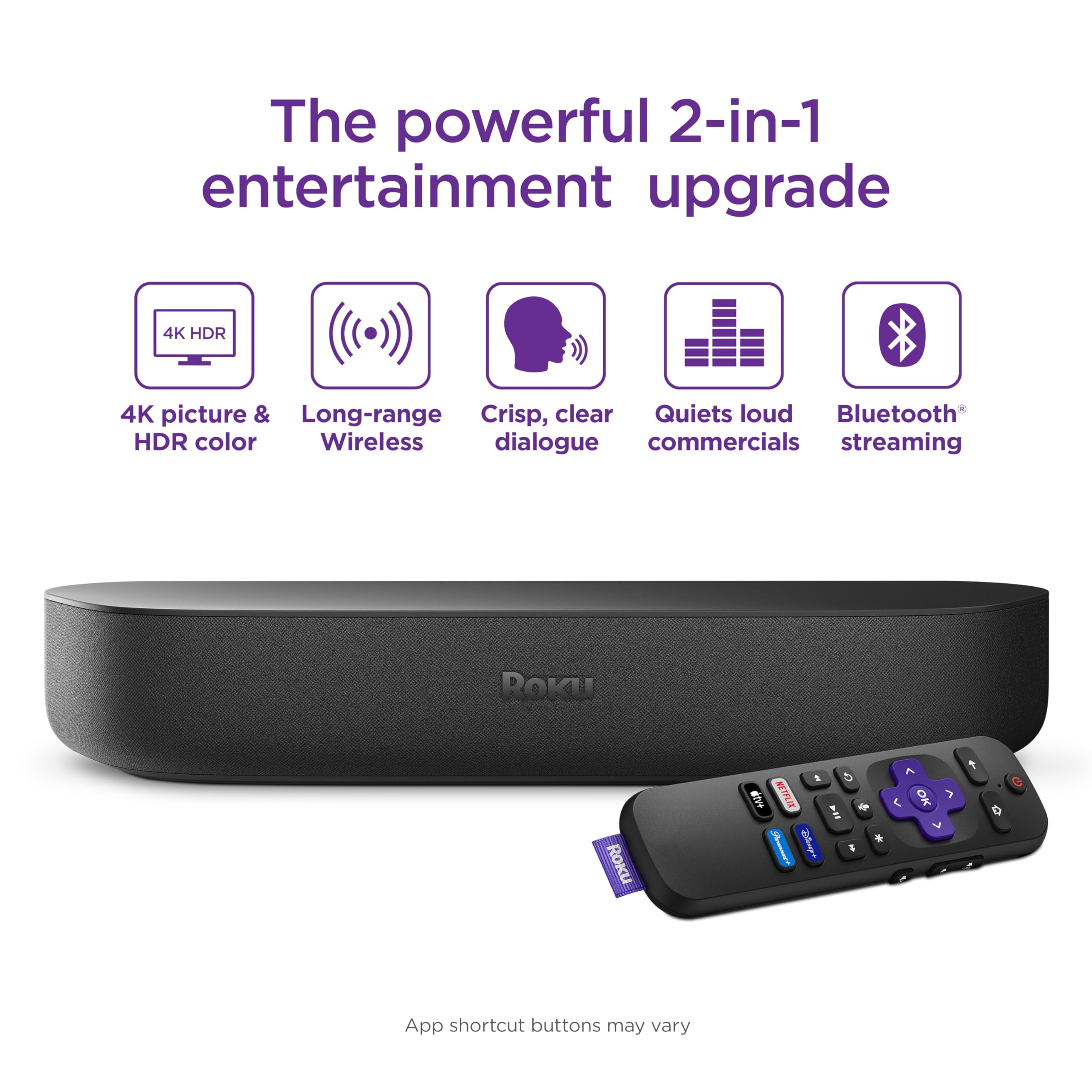 Mua Roku Streambar | 4K HDR Streaming Device & Premium Roku Soundbar ...