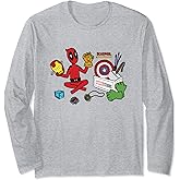 Amazon.com: Marvel Deadpool & Wolverine Avengers Tool Box Sketch Icons ...