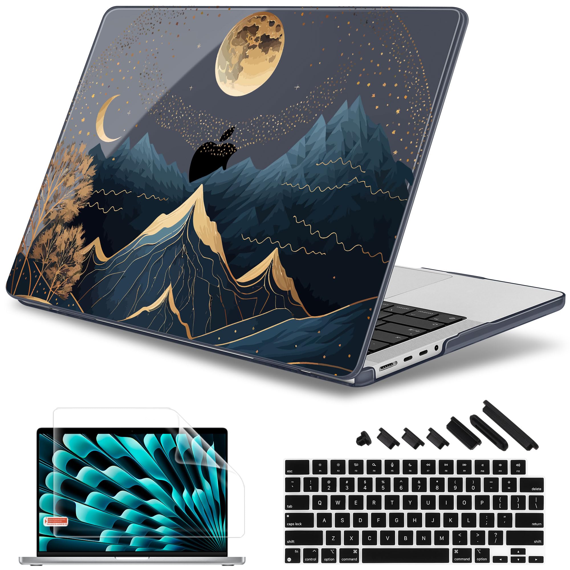 May Chen Case for M4 MacBook Pro 14 inch Case A3112 A3401 Max A3185, M3 ...