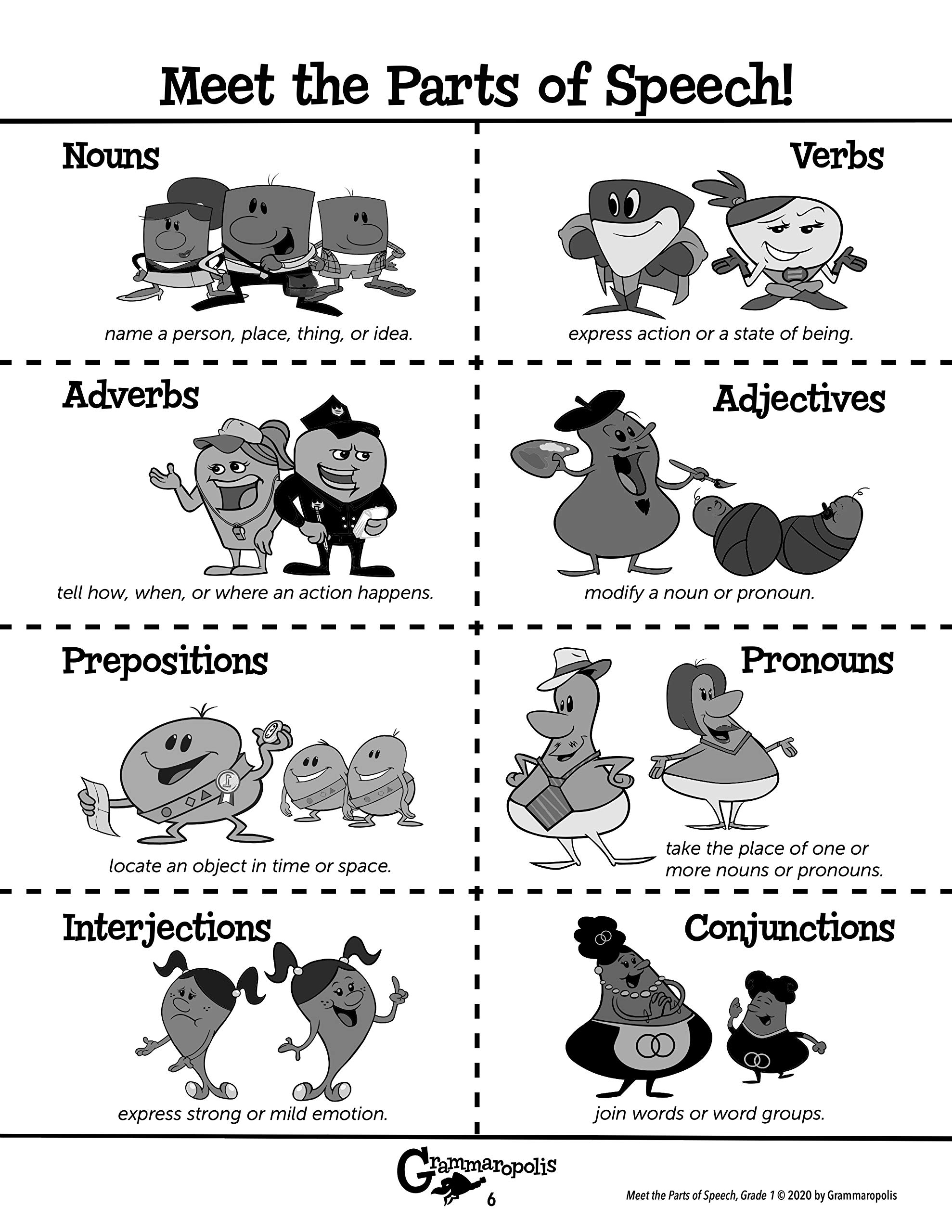 Mua The Parts of Speech Workbook, Grade 1 (Grammaropolis Grammar ...