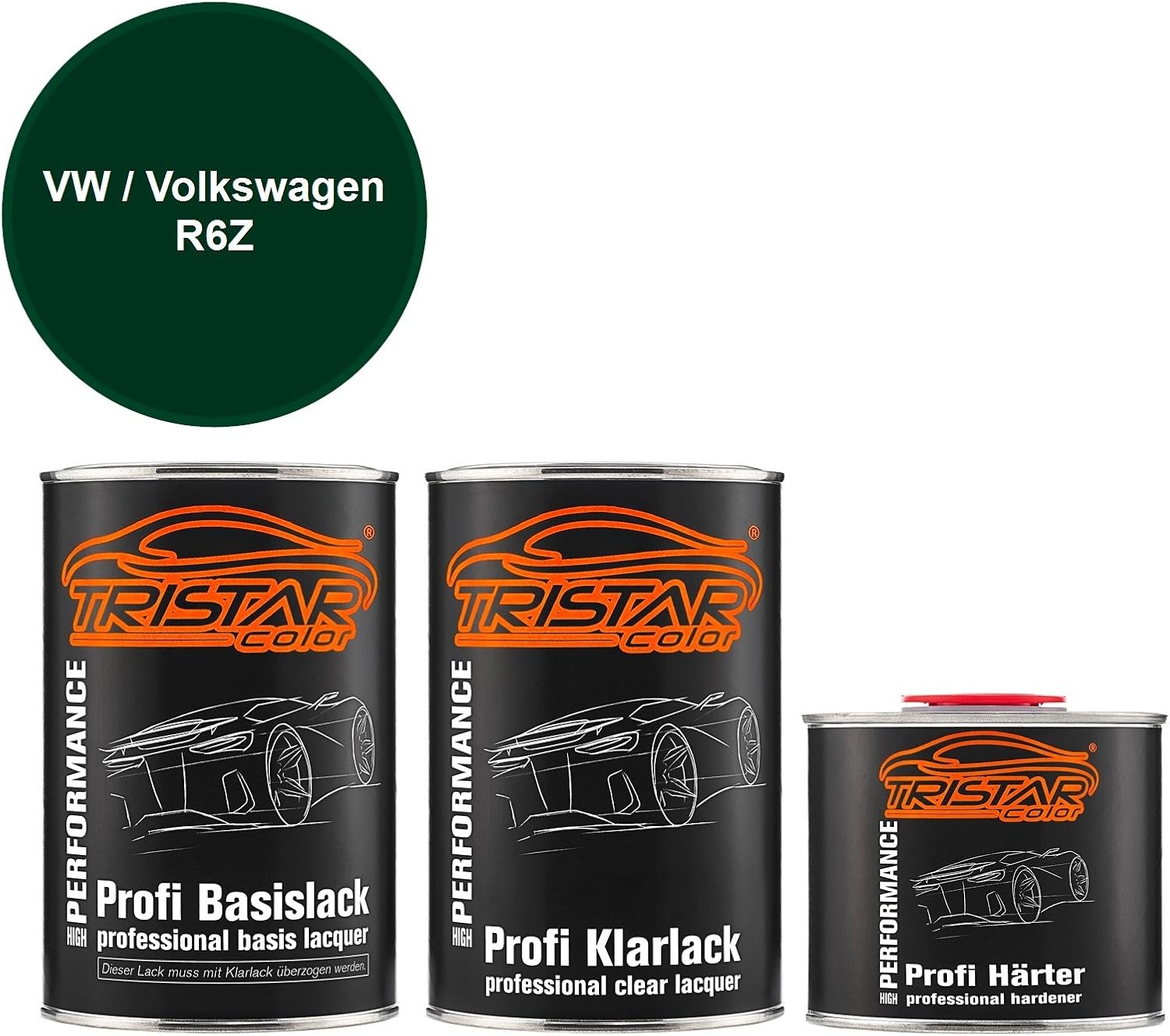 TRISTARcolor Autolack Set Dose spritzfertig für VW/Volkswagen R6Z ...