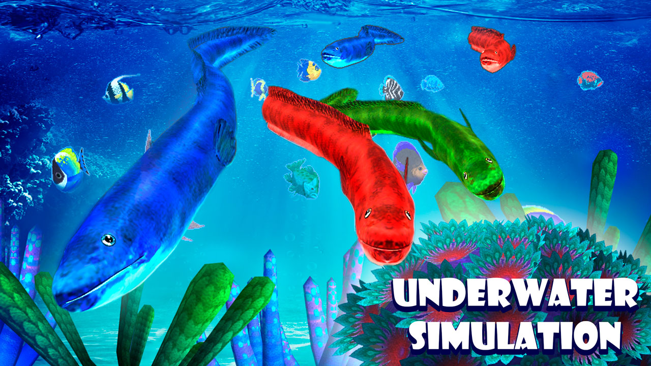 Deep Sea Eel Life - Swimming Snake Pet Simulator : Amazon.com.br: Apps ...