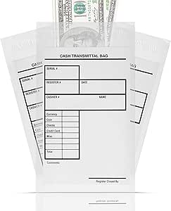 Amazon.com : Bank Deposit Bags - Pack of 500 | Extra Strength Tamper ...