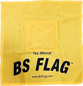 Amazon.com : Original BS Flag - Yellow - Fun at The Office, Sporting ...