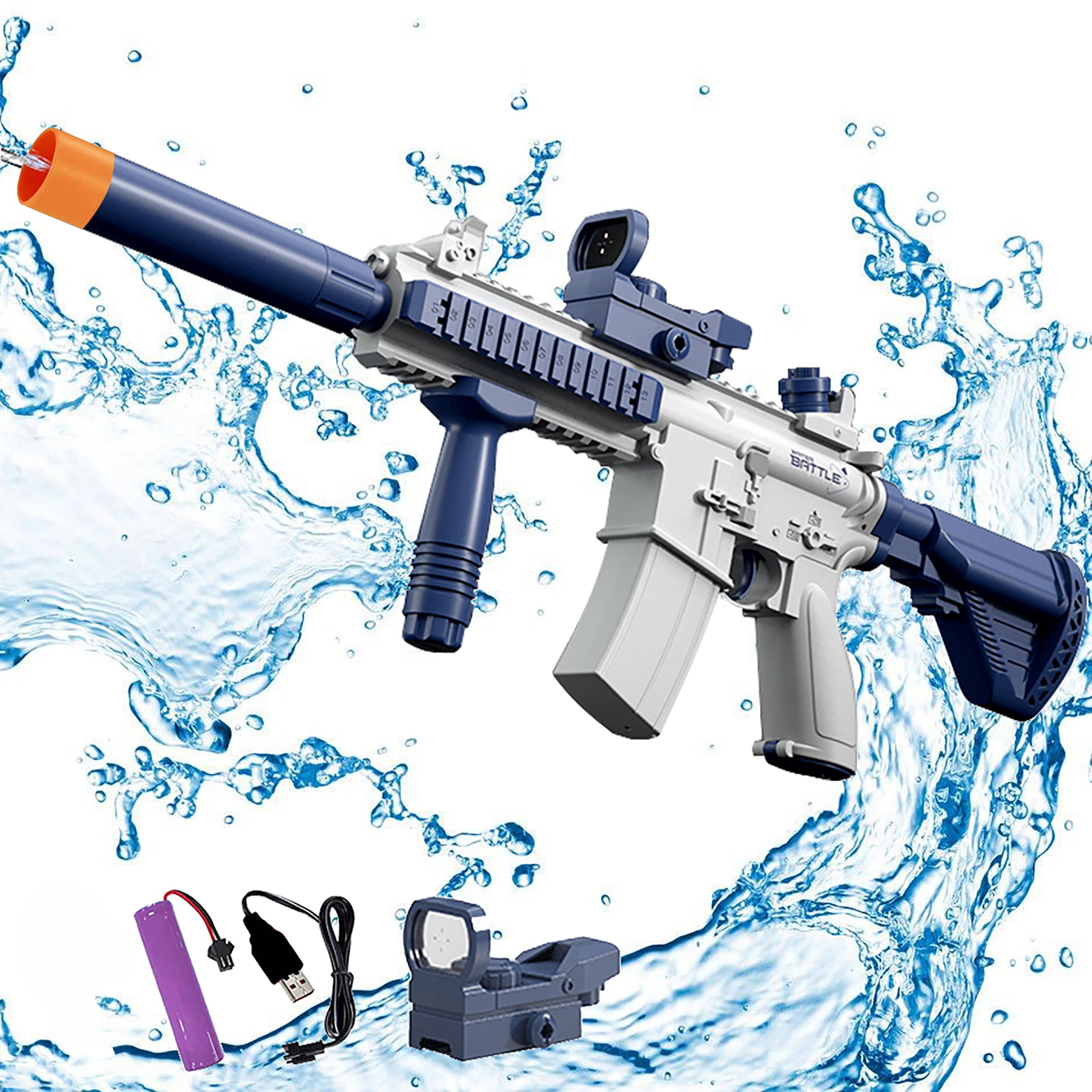 Electric Water Gun, Water Guns for Adults Kids, Up to 25 FT Long Range ...