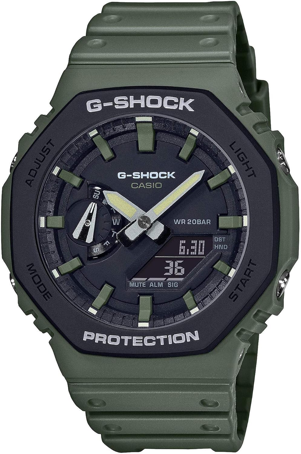 Casio G Shock Green Black Carbon Core Watch GA2110SU 3A Amazon ca Watches Casio G Shock Green Black Carbon Core Watch GA2110SU 3A Amazon ca Watches