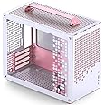 Amazon.com: JONSBO/JONSPLUS Z20 Pink/White Micro-ATX Mini Tower Pc Case,with Detachable Carrying ...
