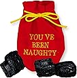 Amazon.com: Christmas Lump of Coal Naughty (with Gift Bag): Toys & Games