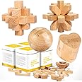 Amazon.com: Wooden Brain Teaser Puzzle Toys for Kids Teens Adults,3D ...