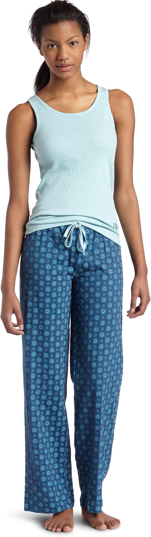Izod Women's Pajama Set Pant And Tank, Aqua, Small at Amazon Women’s ...