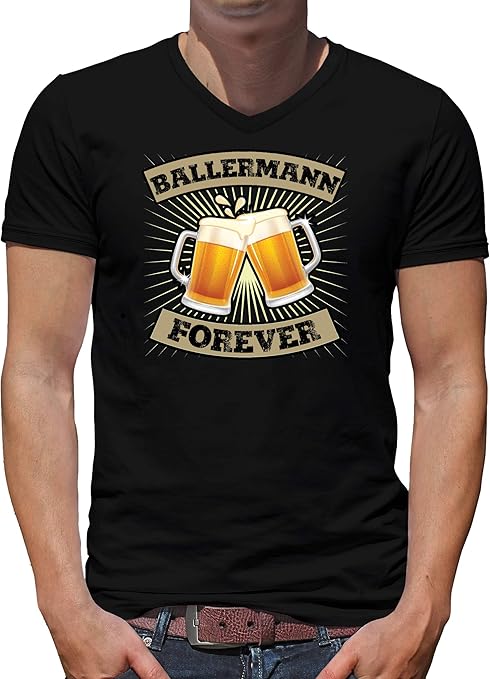 TShirt-People Ballermann Forever V-Kragen T-Shirt pour Homme Mallorca ...
