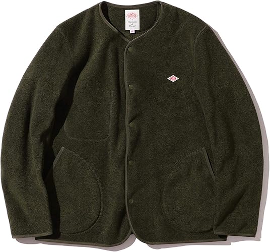 Amazon | (ビームス)BEAMS/スウェット DANTON × BEAMS 別注 フリース カーディガン メンズ OLIVE 38 | トレーナー・パーカー 通販