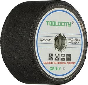 Amazon.com: Toolocity GSB0080G 4-Inch Green Grinding Stone 80 Grit with ...