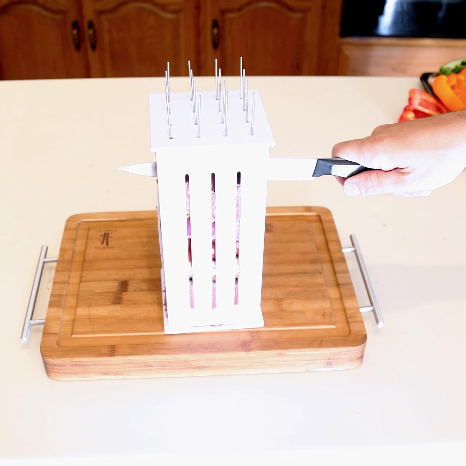 Preparador De Brochetas De Acero Inoxidable P/ 16 Brochetas - $ 950.00 ...