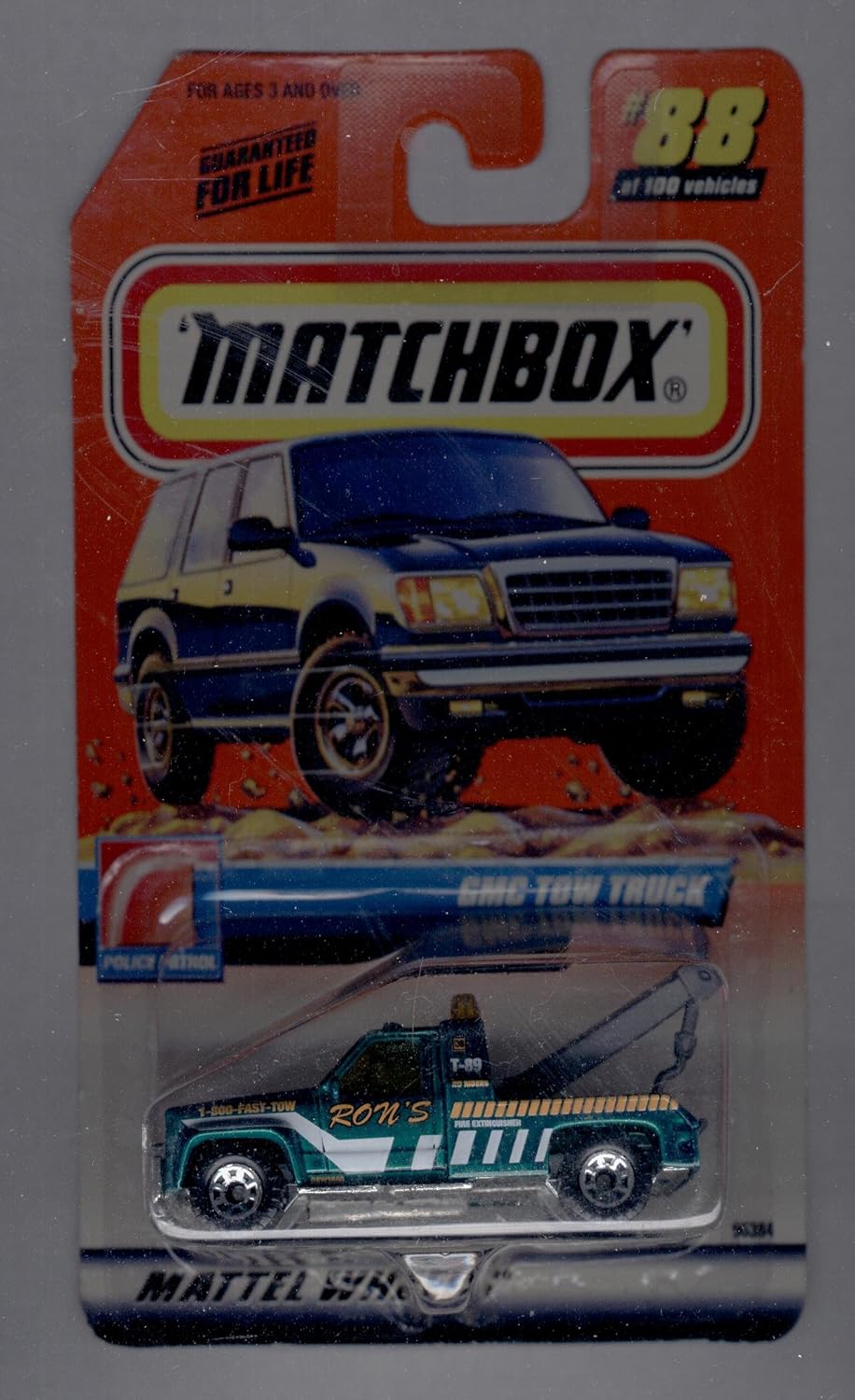 Amazon.com: Matchbox 1999-88 of 100 Series 18 Police Patrol GMC TOW ...