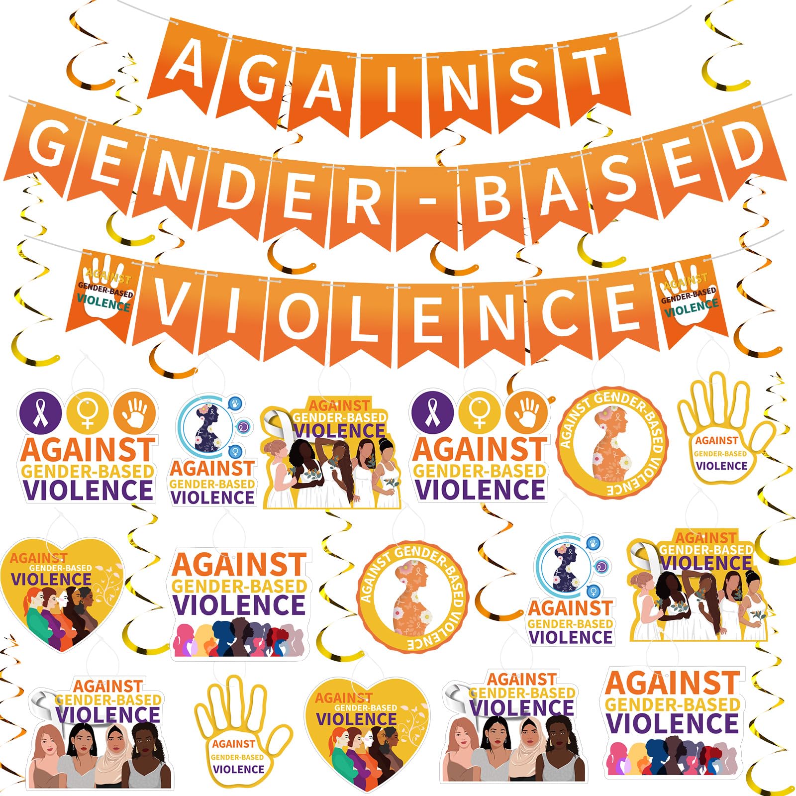 35 Pcs 16 Days of Activism Against Gender Based Violence Banner ...