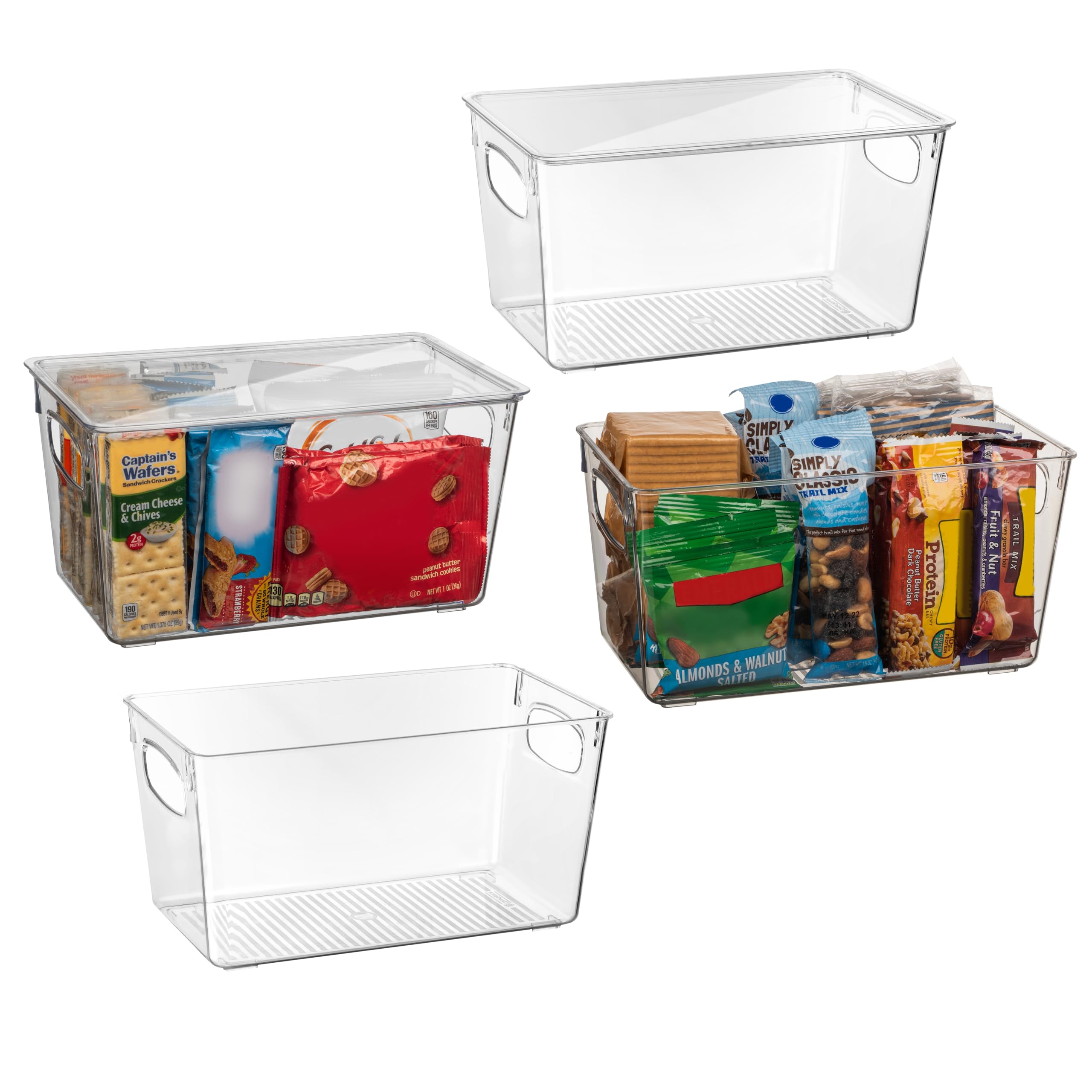 ClearSpace Plastic Pantry Organization and Storage Bins with Lids ...