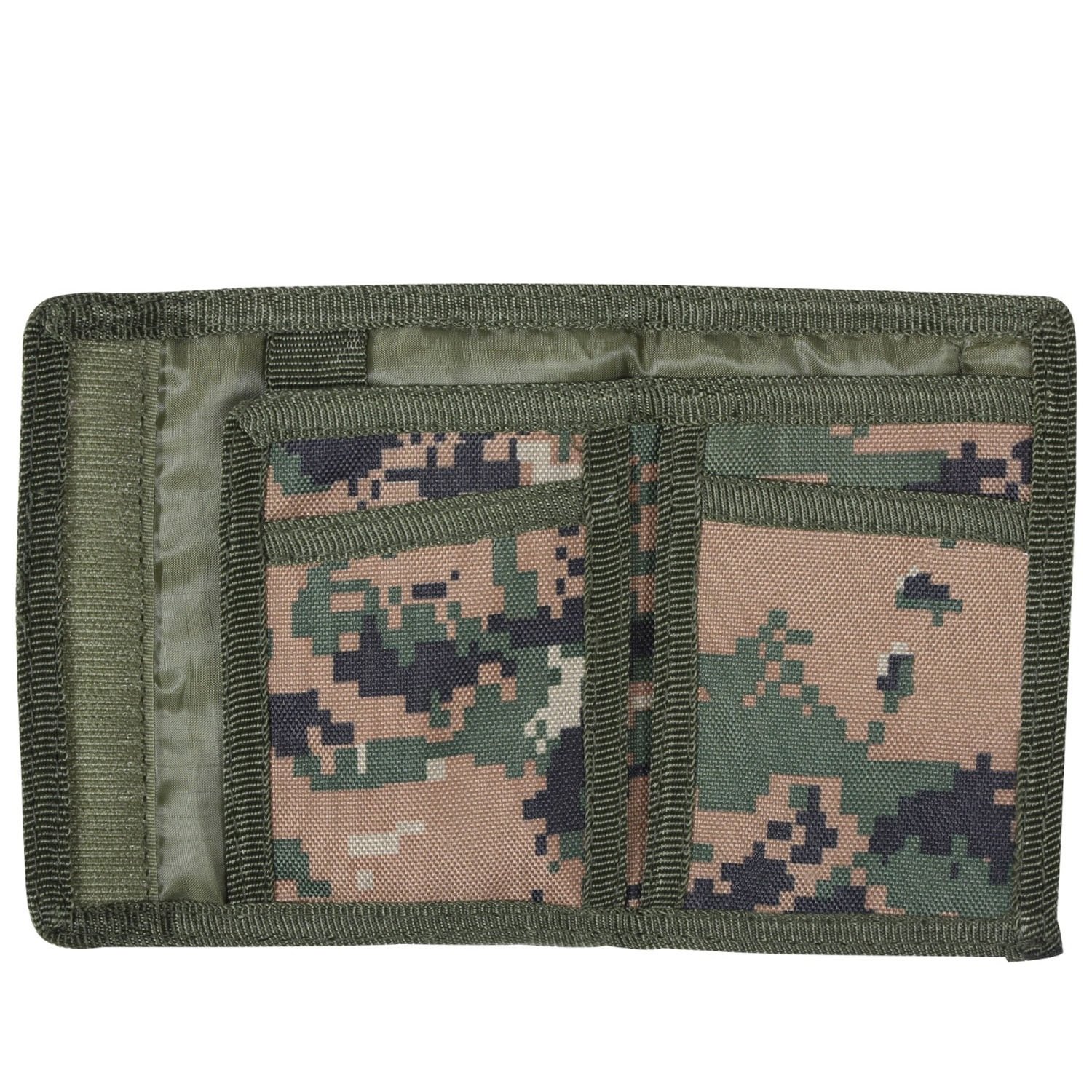 Military Tri Fold Commando Army Wallet Woodland Digital Camouflage ...