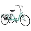KNUS Adult Tricycle,26 inch Single Speed Trike,3 Wheel Cruiser Bike ...