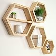 Amazon.com: Extra Large Hexagon Floating Shelves - Set of 4 - Honeycomb ...