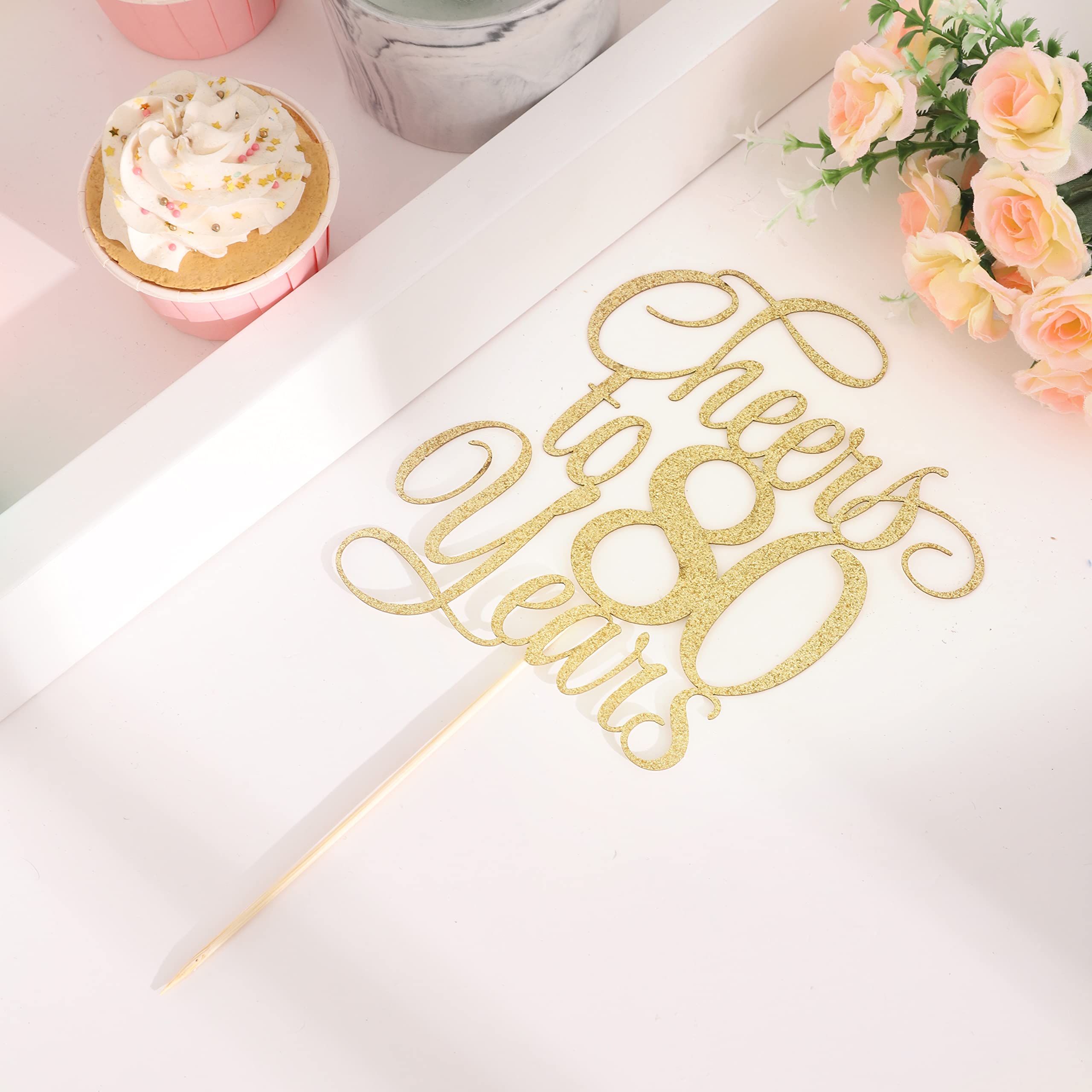 Mua Cheers to 80 Years Cake Topper - 80th Birthday Cake Topper,80 Cake ...