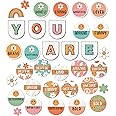 Amazon.com: JarThenaAMCS Boho Groovy Affirmation Station Bulletin Board ...