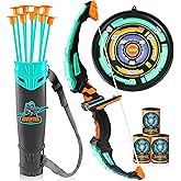 Amazon.com: LED Light-Up Bow & Arrow Set for Kids - Outdoor Archery ...