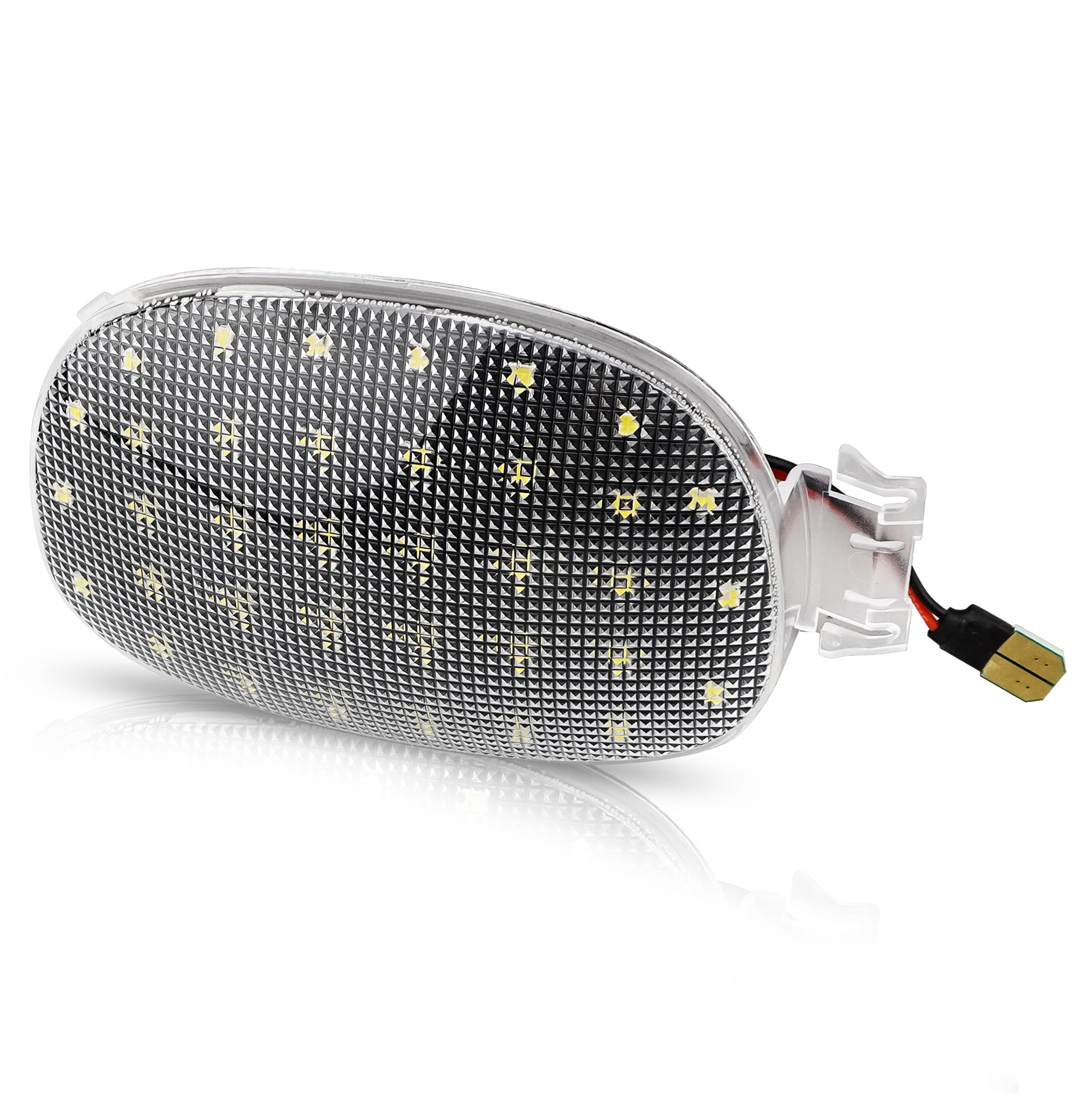 D-Lumina Interior Roof Dome Light Cover Clear Lens Overhead with White ...