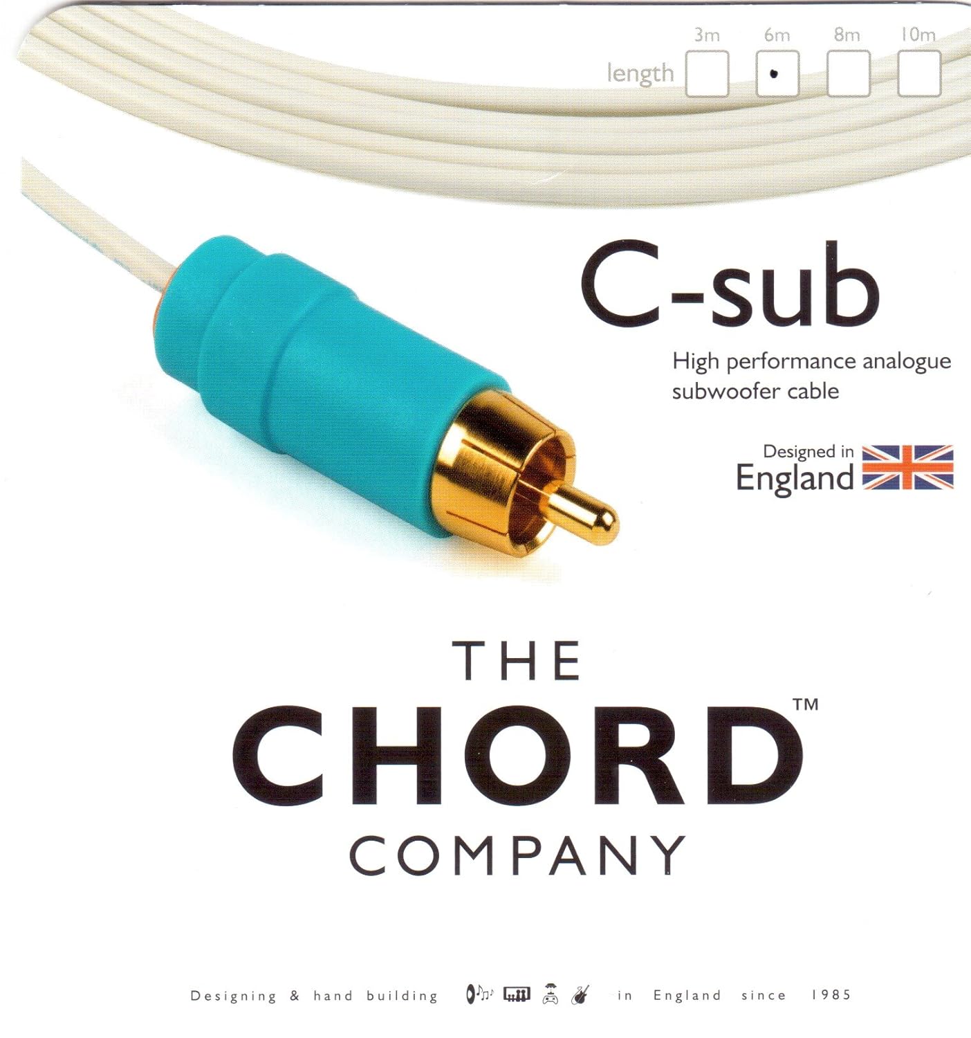 Chord C-Sub Analogue Subwoofer Cable (6m) – BigaMart