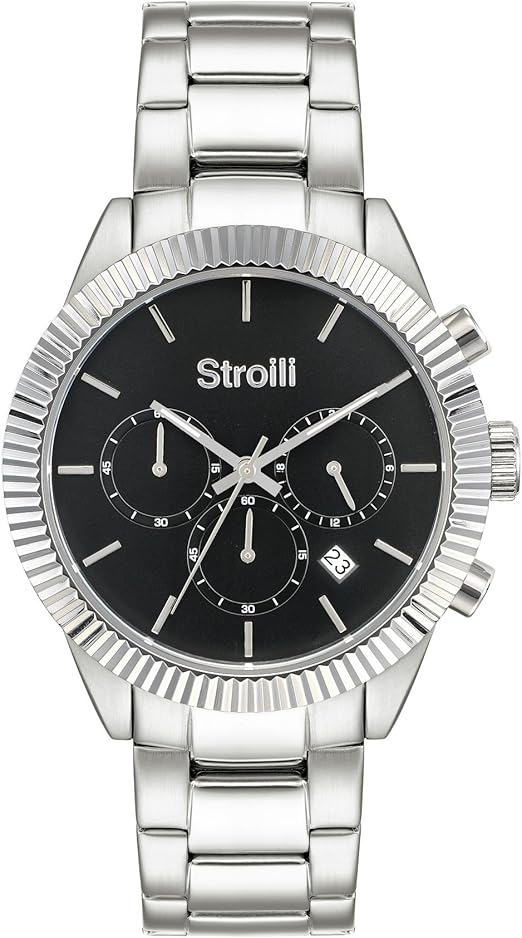 stroili Watch Men Clock - Chronograph Stainless Steel Case and Bracelet ...