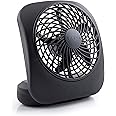 Amazon.com: O2COOL Treva 5 Inch Battery Powered Fan Portable Desk Fan 2 ...