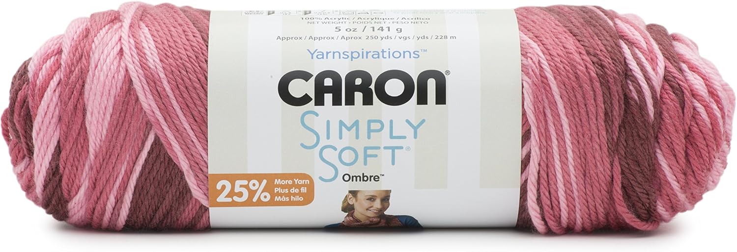 CARON SIMPLY SOFT OMBRE - 141G- ROSEWOOD: Amazon.co.uk: Kitchen & Home