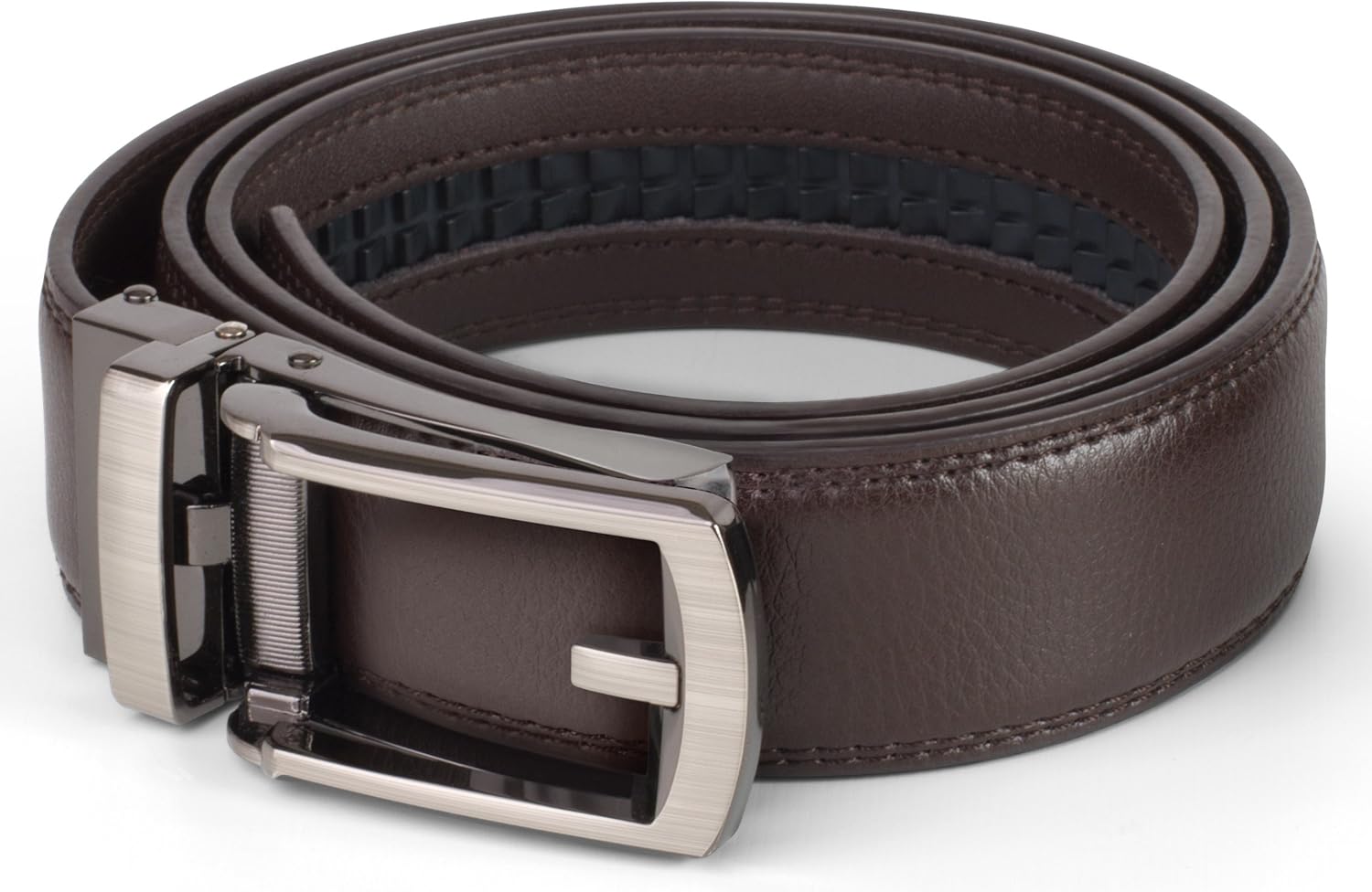 No Hole Waist Dress Belt - Ratchet Action Custom Adjustment Auto ...