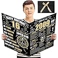 Amazon.com : Turypaty Large 16th Birthday Card With Envelope for Boys Girls, 2009 Black Gold ...