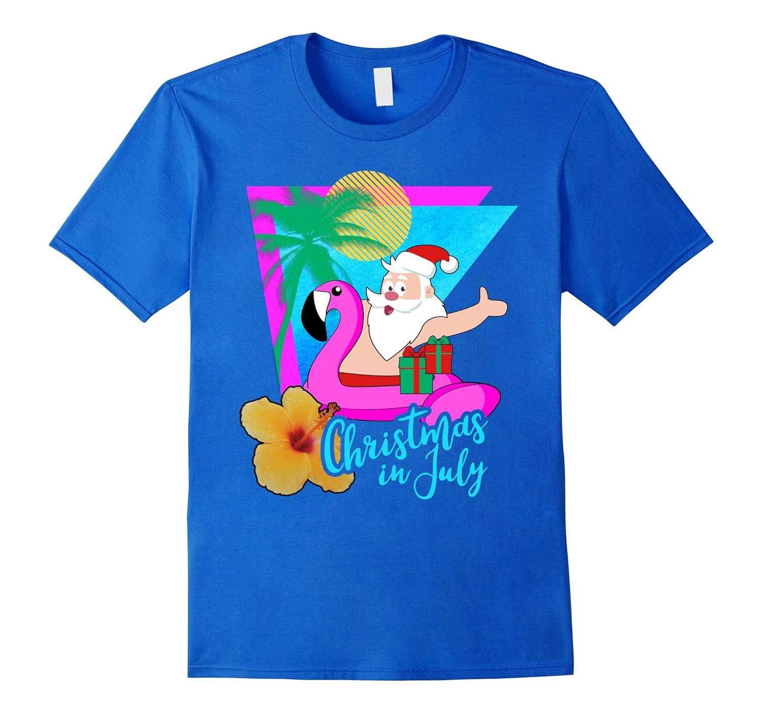 Christmas In July Santa Flamingo Pool Float Tropical Tee christmas-in-july-santa-flamingo-pool-float-tropical-tee