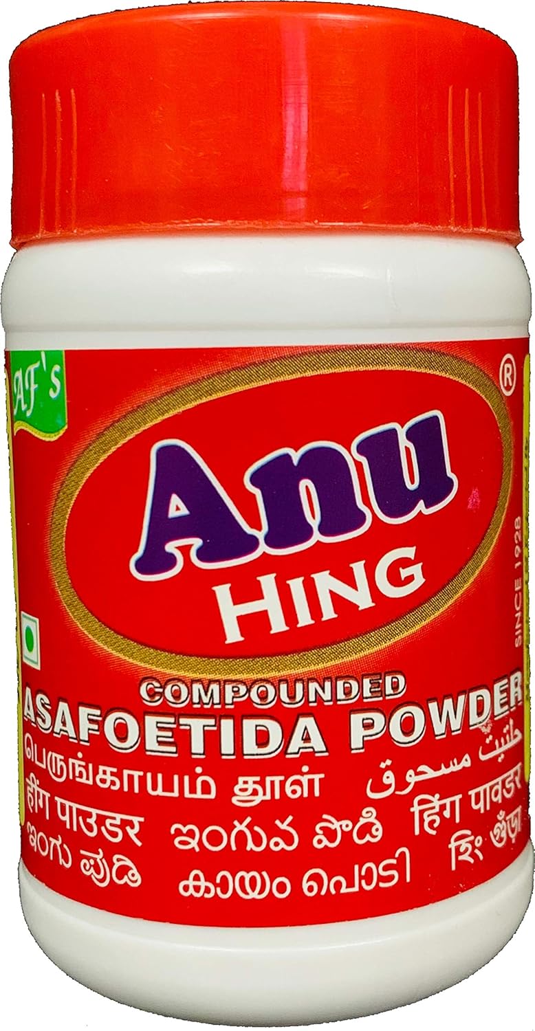 Anu Asafoetida Powder (Compounded) - 200 Grams (50g x 4) | Hing Powder ...