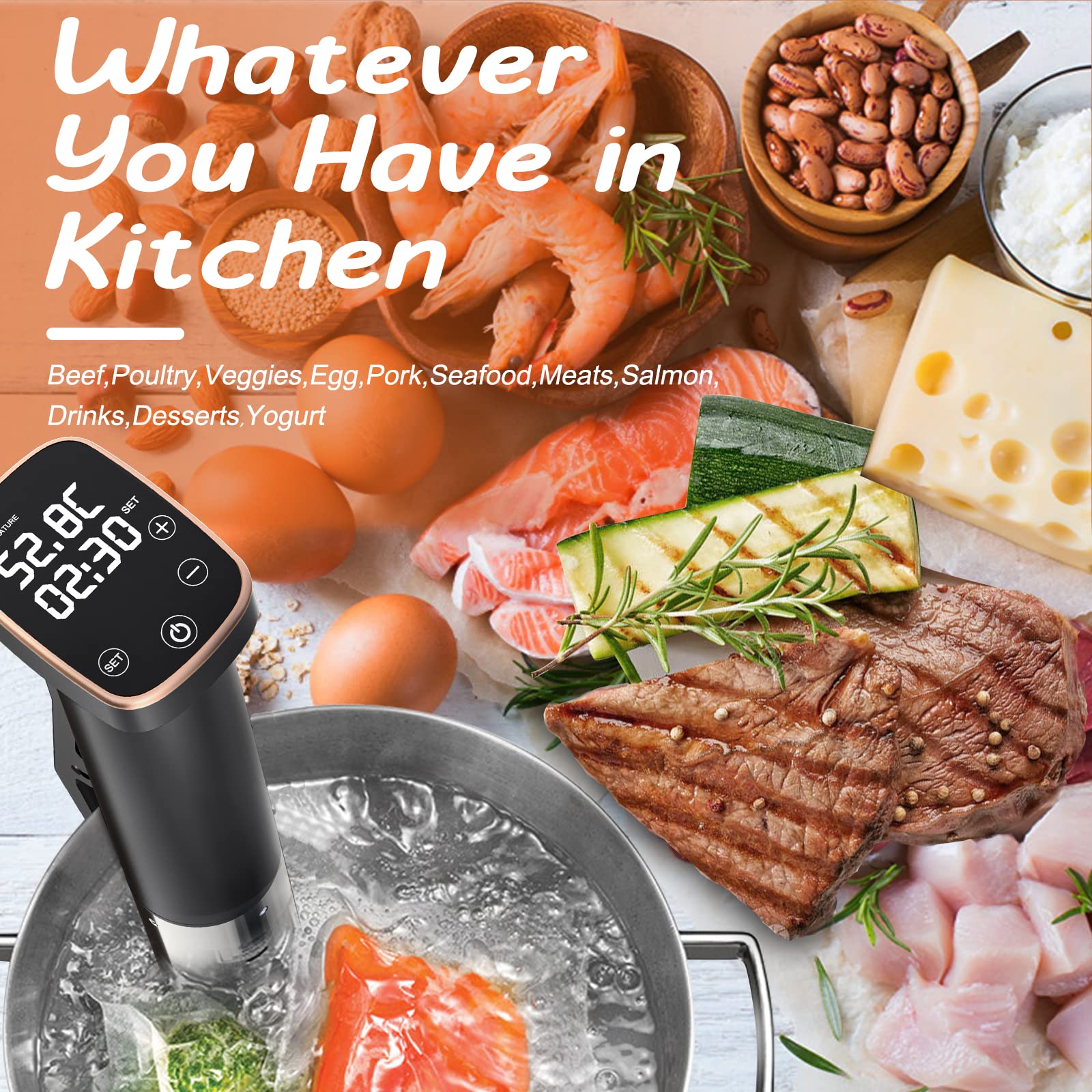 Mua OOIIOR Sous Vide Machine Precision Cooker, 1100W Sous Vide Cooker ...
