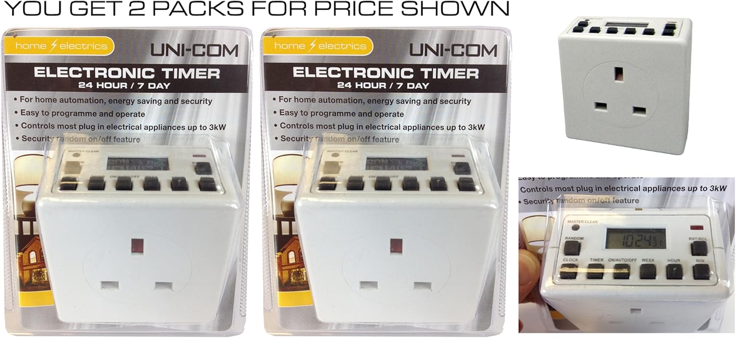 UNICOM ELECTRONIC TIMER COMPACT DESIGN MANUAL OVERRIDE SUPER